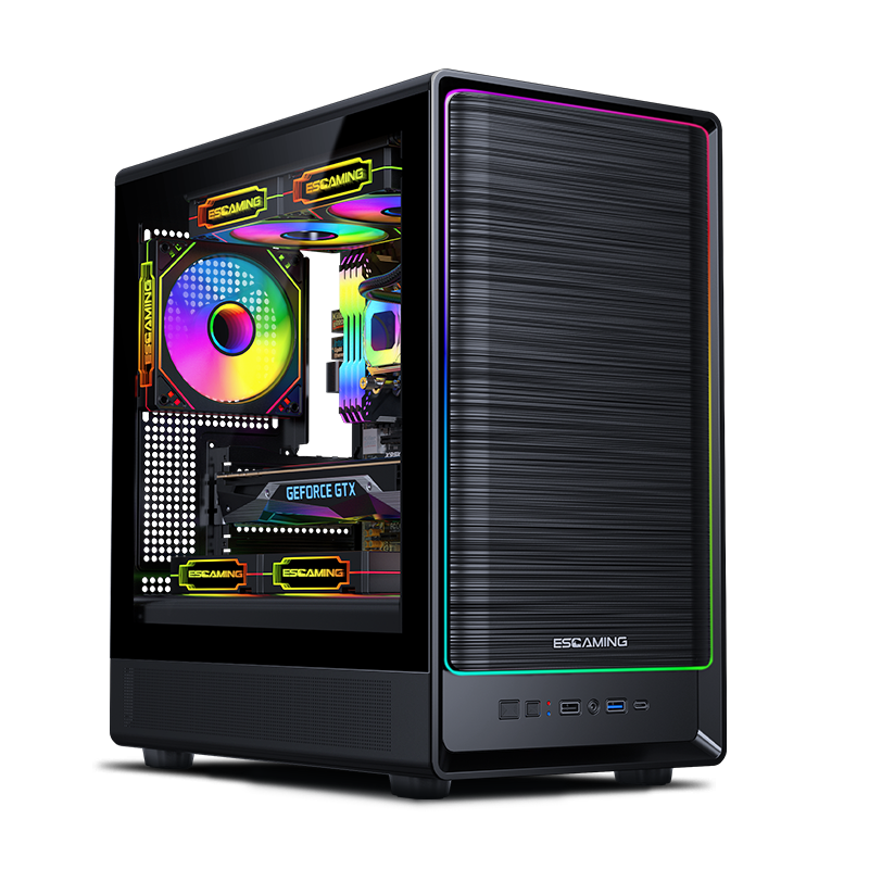 Premium Tempered Glass Gaming PC Case | ROKE 02 P - Micro-ATX Mid-Tower ...