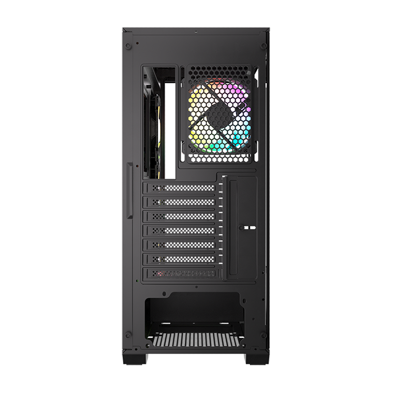 High End Black SPCC Tempered Glass ATX Tower Cabinet Gaming Pc Case ...