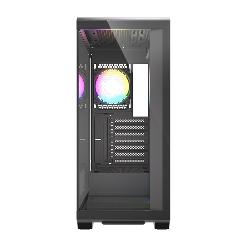 High End Black SPCC Tempered Glass ATX Tower Cabinet Gaming Pc Case ...